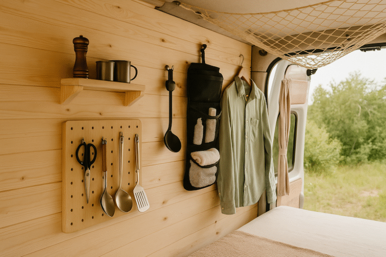 Space-Saving Van Storage Ideas for Tiny Van Interiors